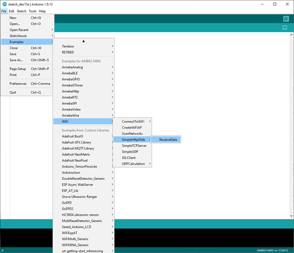Image Classification — Ameba IoT Documentation